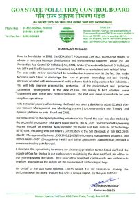 2017-2018 – Goa State Pollution Control Board